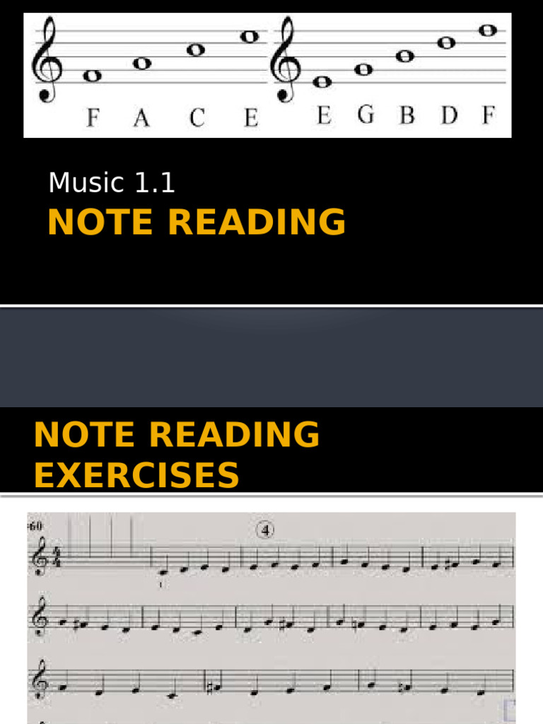MUSIC1.1 Note Reading | PDF | Language Arts & Discipline | Foreign ...