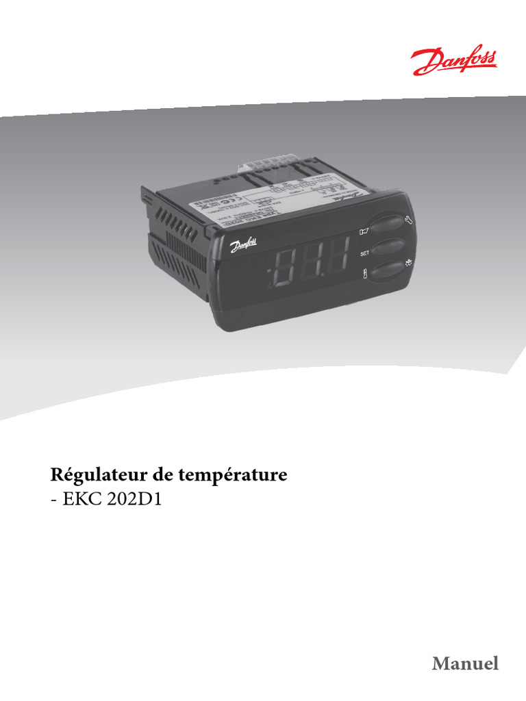 Danfoss EKC 202D1 | PDF | Température | Électrotechnique