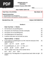 Grade 8 Term 3 Project Memo | PDF | Prime Number | Mathematics
