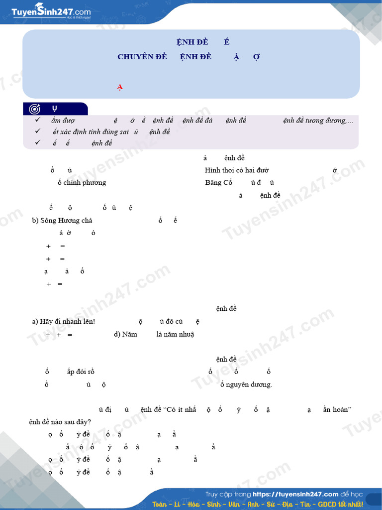 De-Thi-Btvn-Menh-De-Tiet-1-1673851352 | PDF
