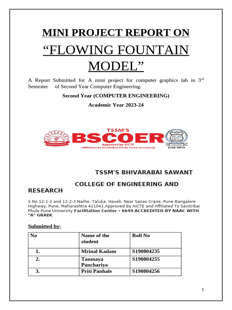 Mini Project | PDF | Computer Graphics | 3 D Computer Graphics