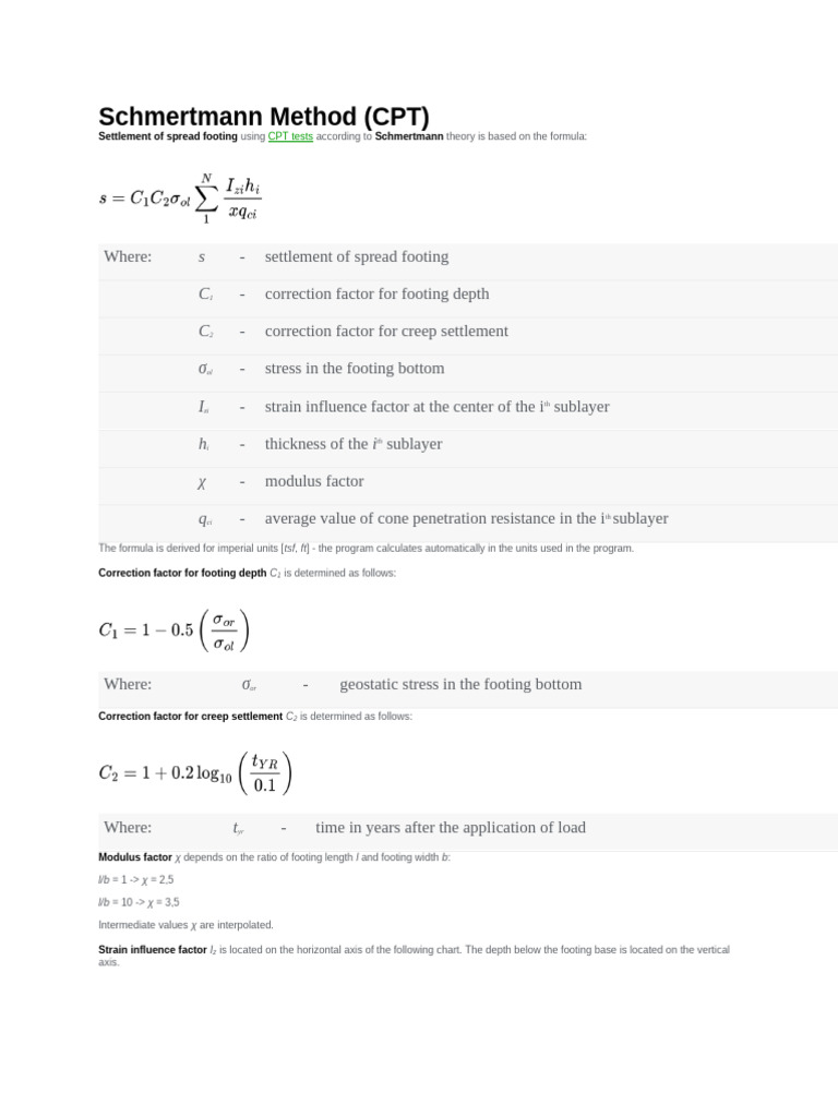 Schmertmann Method | PDF | Young's Modulus | Materials