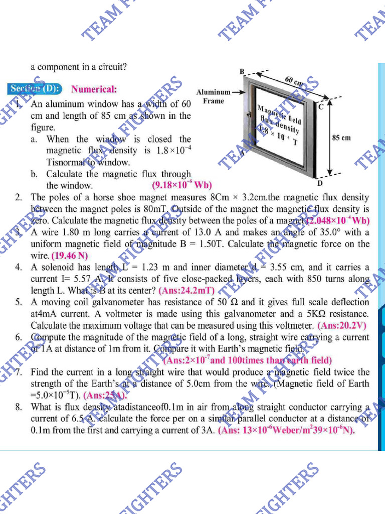 Xii-physics - Chap 18 Numerical Solved - Team Fighters | PDF Xii-physics - Chap 18 Numerical Solved - Team Fighters | PDF
