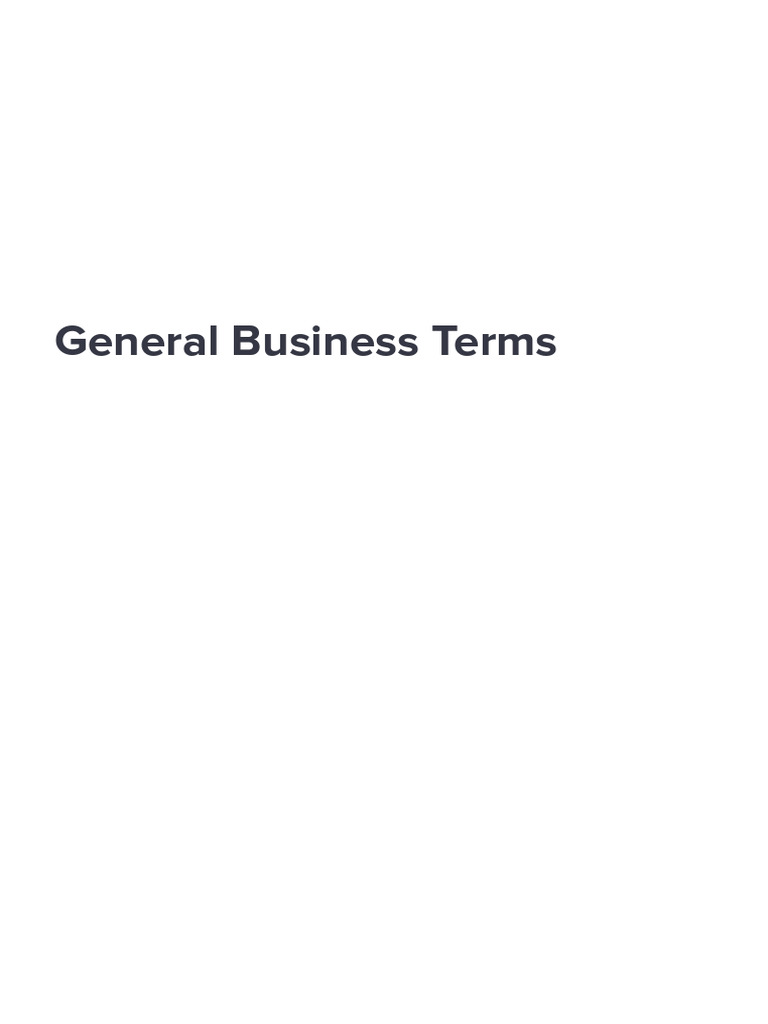 Exness BV General Business Terms | PDF | Order (Exchange) | Identity ...