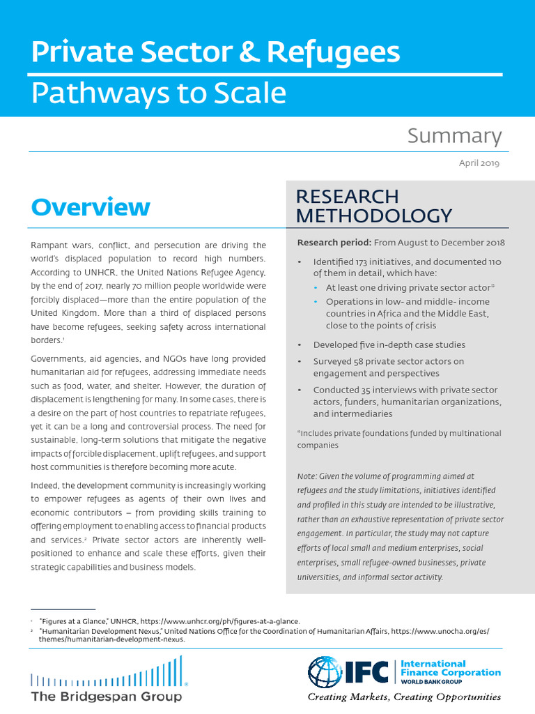 Private Sector and Refugees Summary | PDF | Refugee | United Nations ...