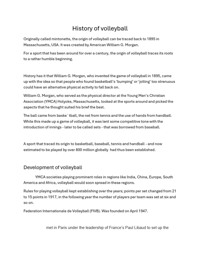 Dela Cruz, Ria Mae G. BSBA 2B Volleyball Research | PDF