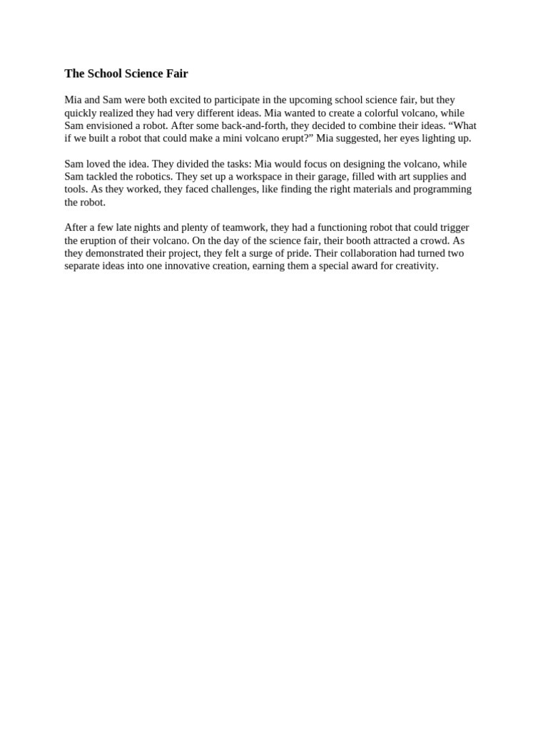 The School Science Fair | PDF