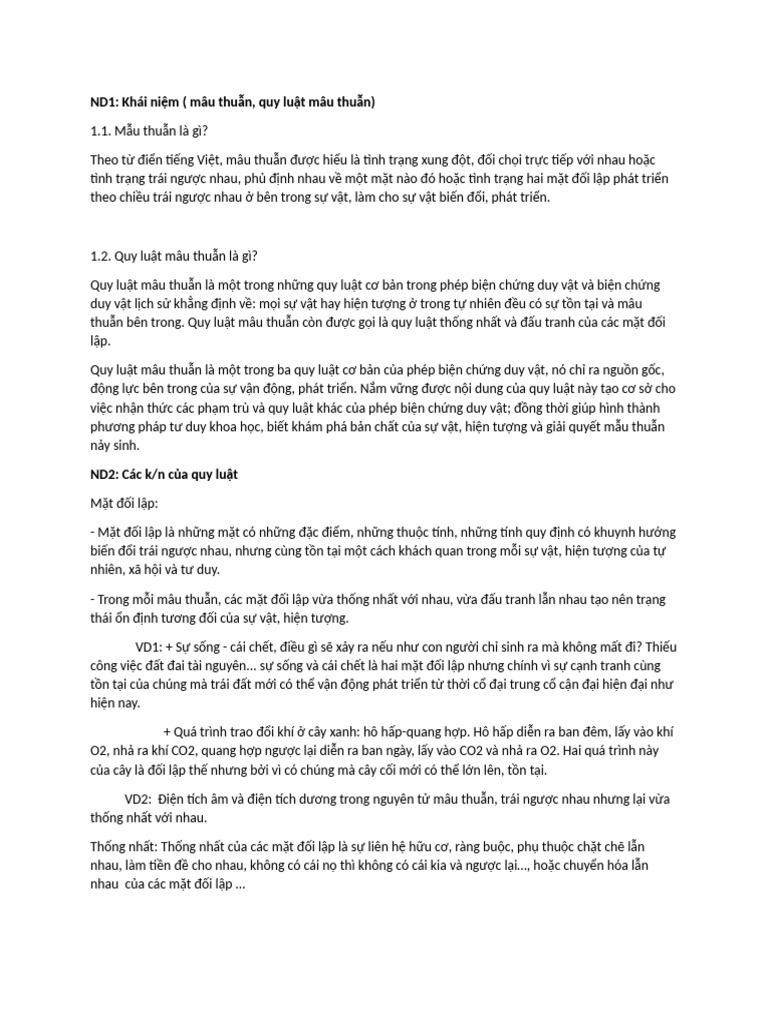 Quy Luat Mau Thuan | PDF