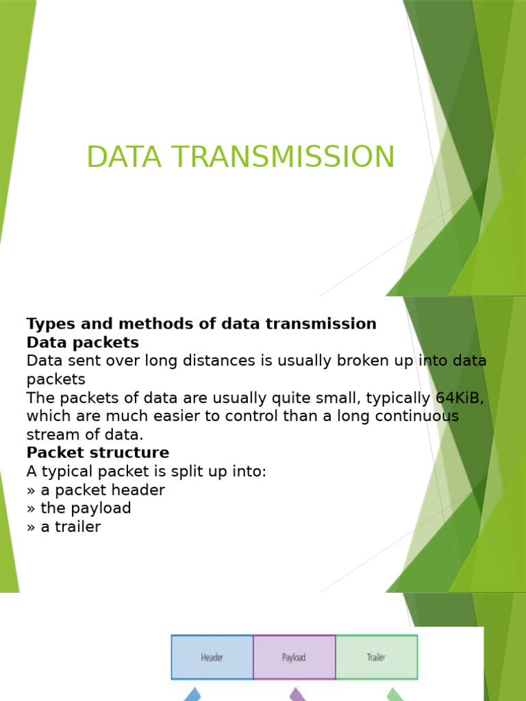 f1 4 Data Transmission | PDF | Encryption | Network Packet