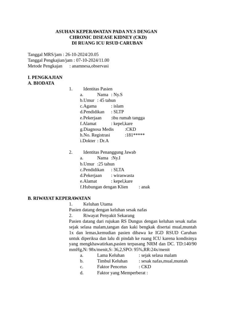Asuhan Keperawatan CKD Erma | PDF