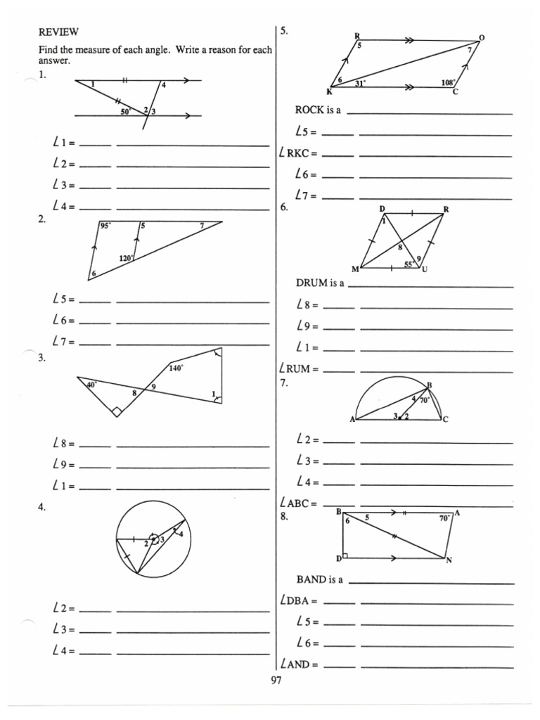 Geometry Workbook | PDF