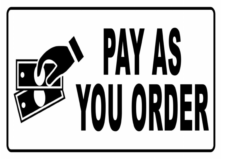 Pay As You Order | PDF