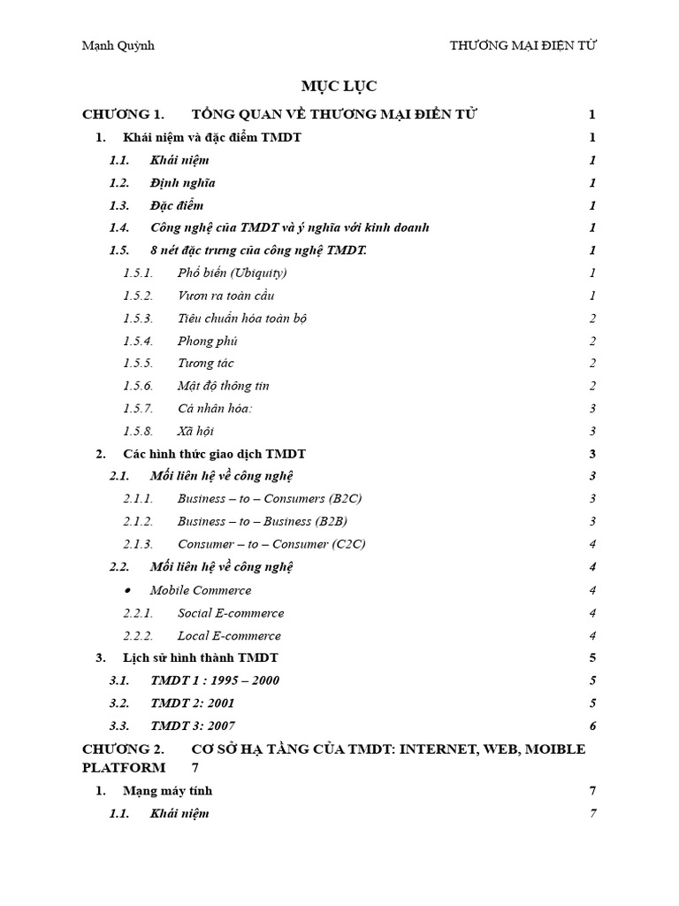 THƯƠNG MẠI ĐIỆN TỬ TRONG KINH DOANH | PDF