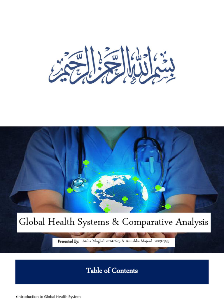 Global Health Systems & Comparative Analysis-2 | PDF | Universal Health ...