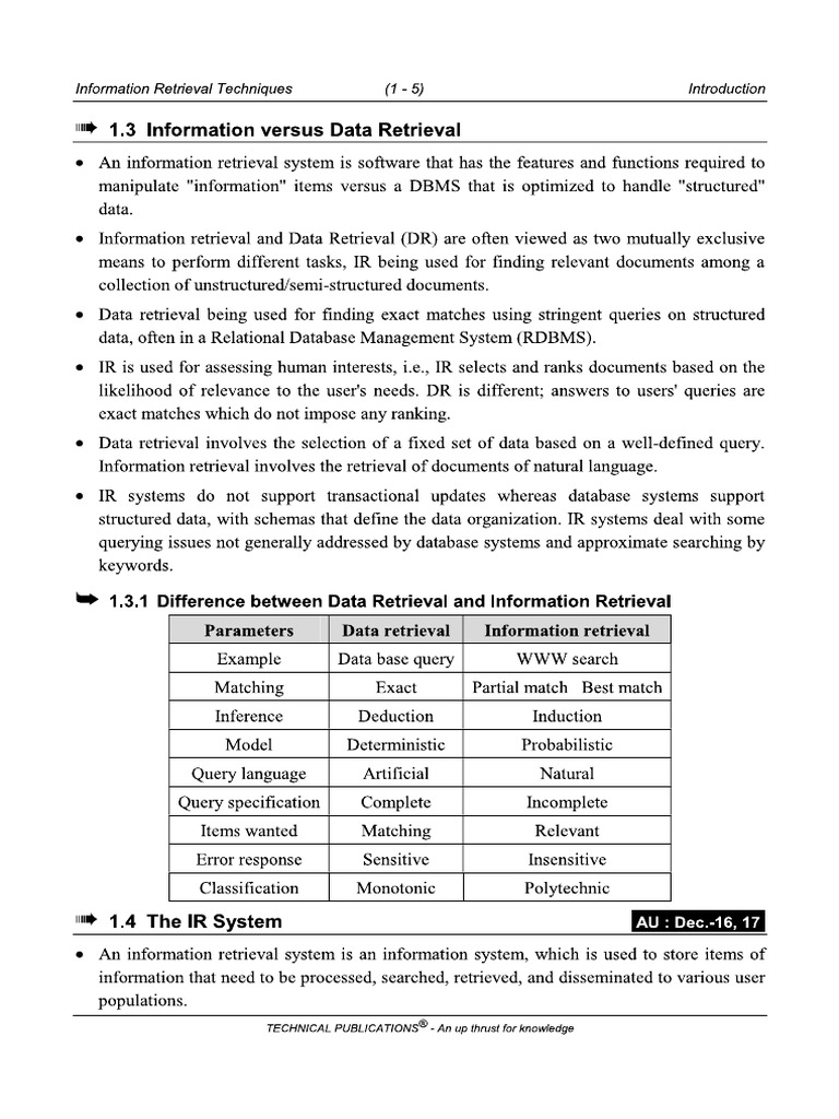 The IR System | PDF