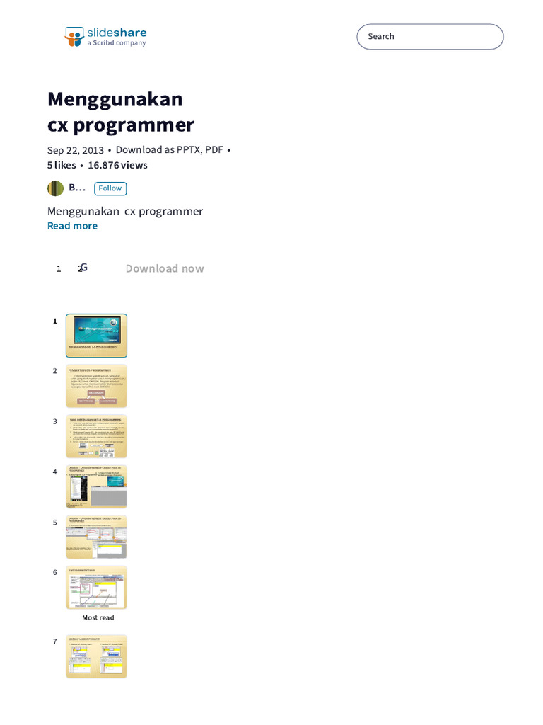 Menggunakan CX Programmer | PDF