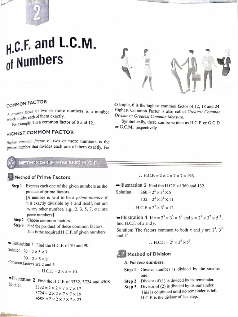 HCF and LCM Methods Explained | PDF | Abstract Algebra | Mathematics