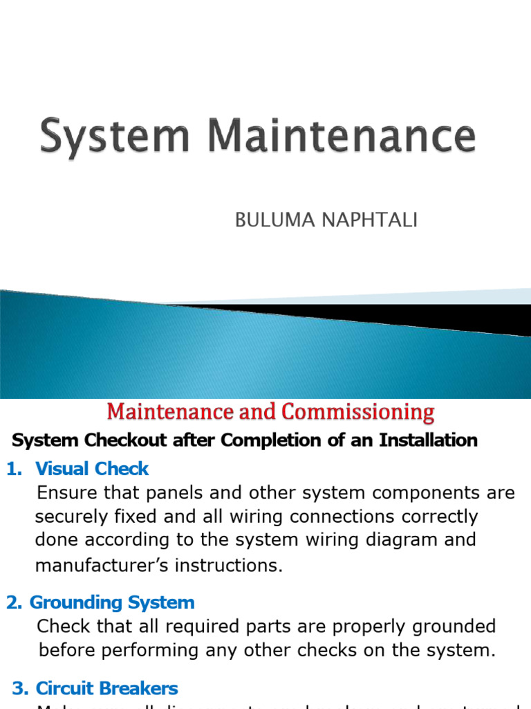 PV Maintenance | PDF | Electrical Connector | Solar Panel