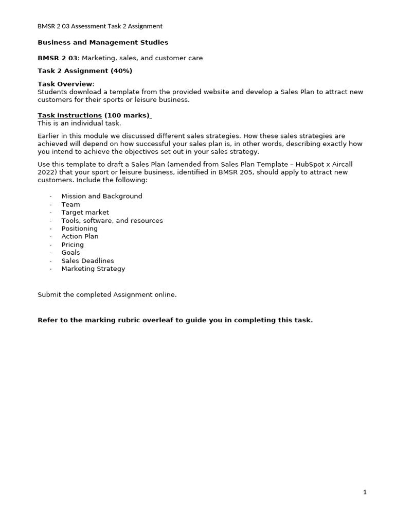 BMSR203_Task#2_Assignment_2024 | PDF | Pricing | Marketing