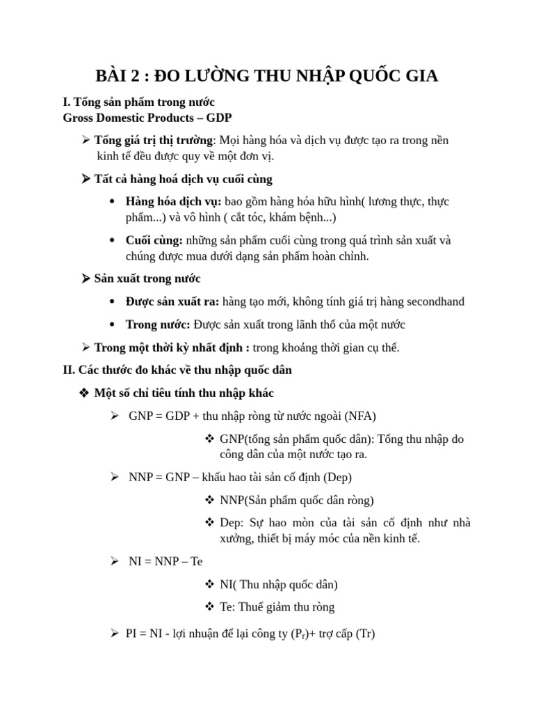 Bài 2 GDP | PDF