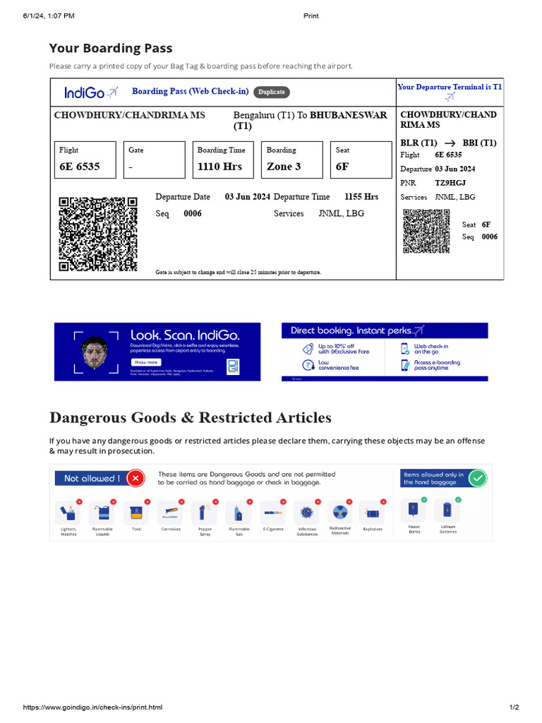 Boarding Pass BLR To BBSR | PDF | Aviation
