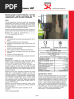 Fosroc Renderoc HB40 TDS | PDF | Concrete | Composite Material