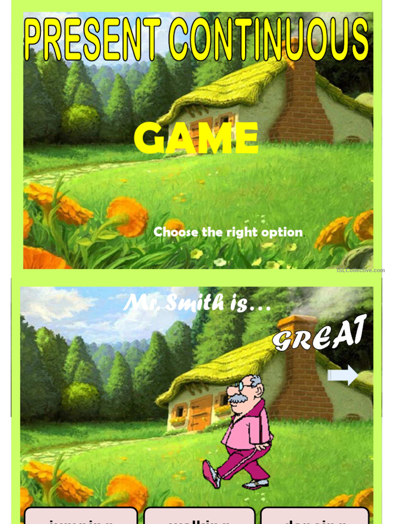 Present Continuous (1) | PDF