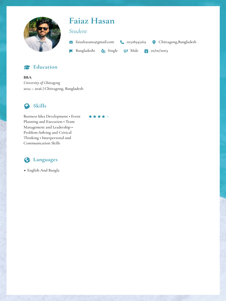 Faiaz Hasan FlowCV Resume 20241016 | PDF
