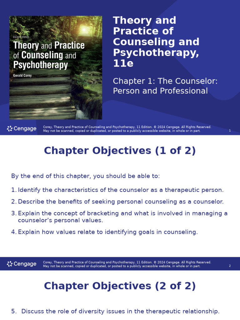 Corey - Theory and Practice of Counseling and Psychotherapy - 11e - PPT ...