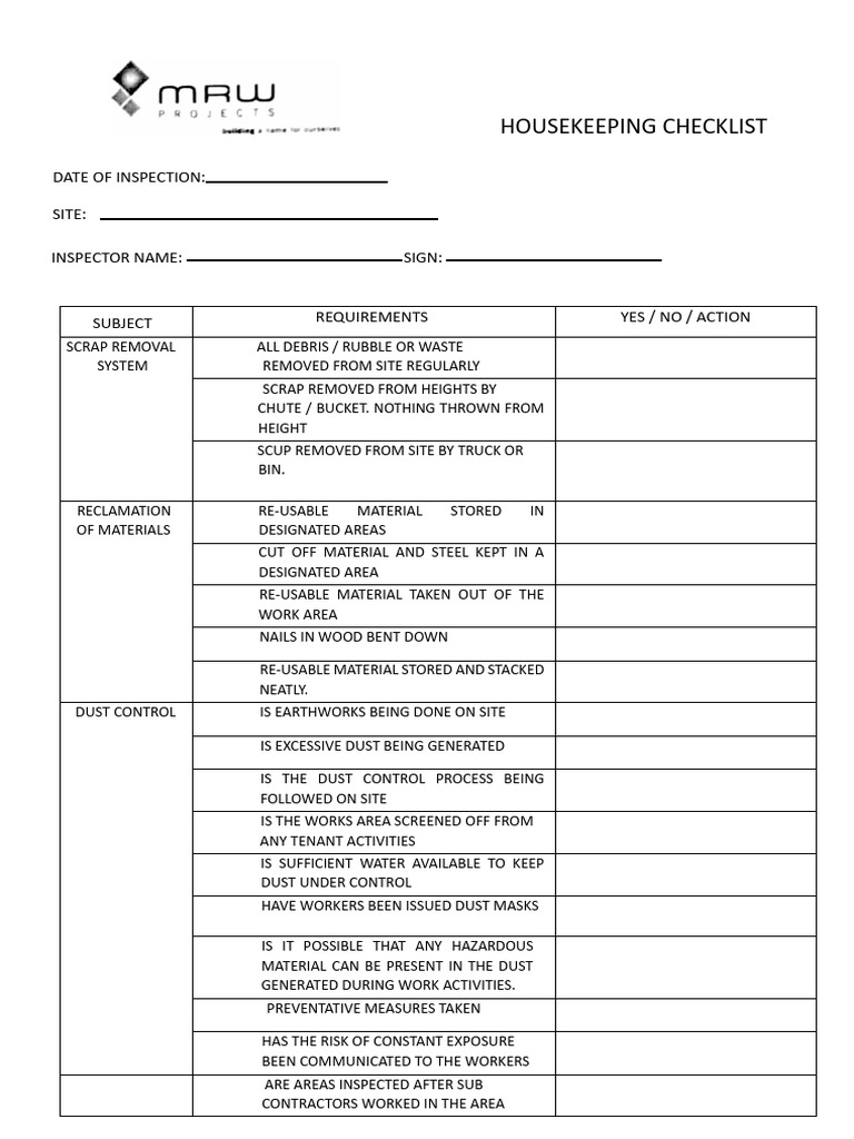 housekeeping | PDF | Housekeeping | Environmental Issues