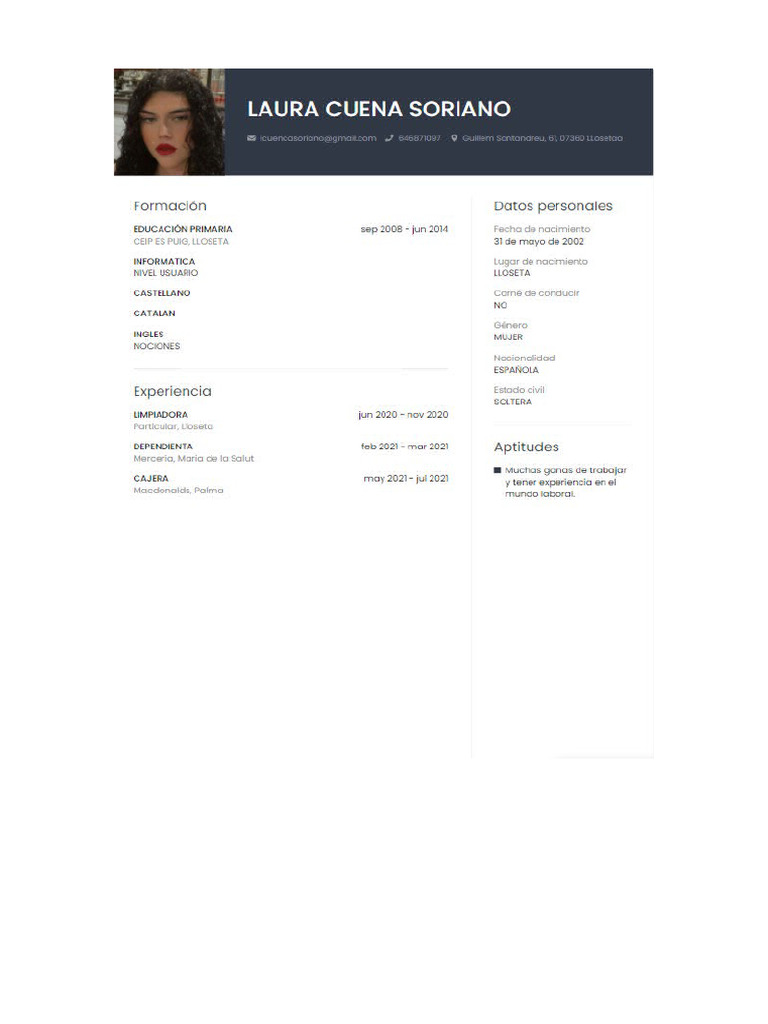 Curriculum Laura Cuenca | PDF