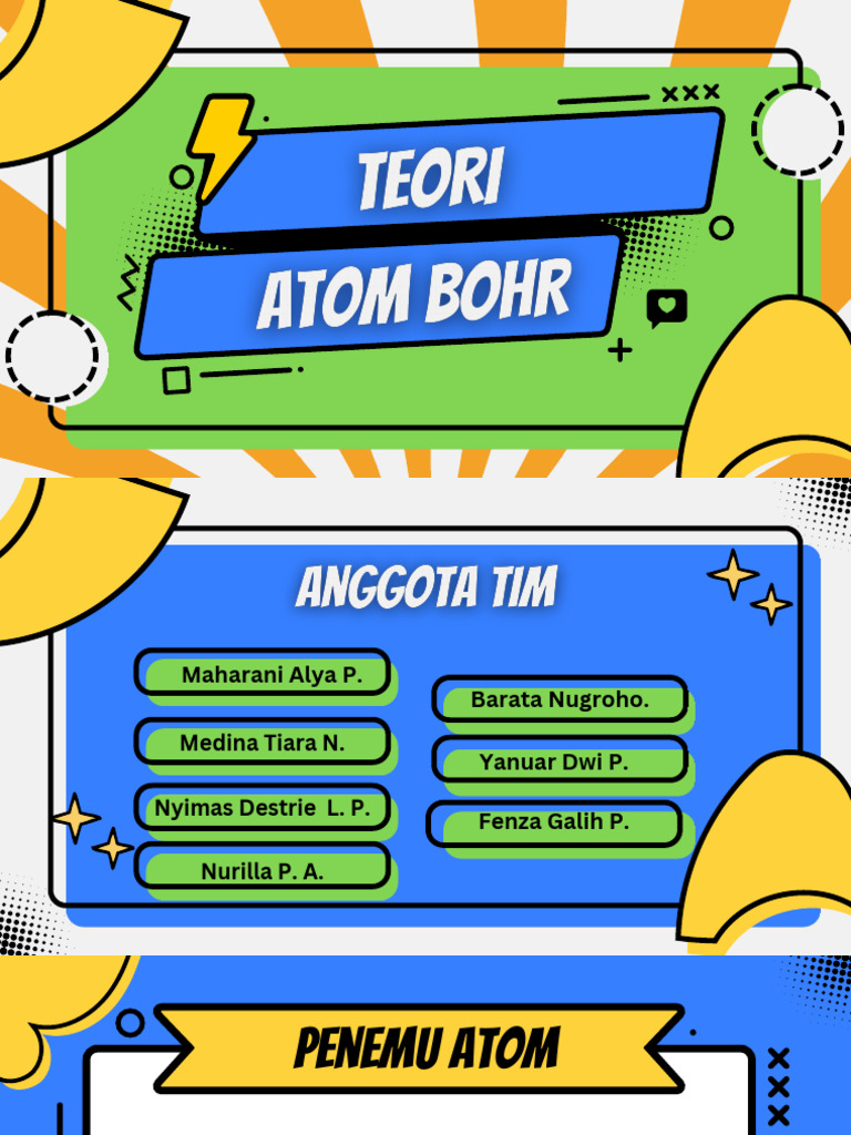 Presentasi Teori Atom Bohr | PDF