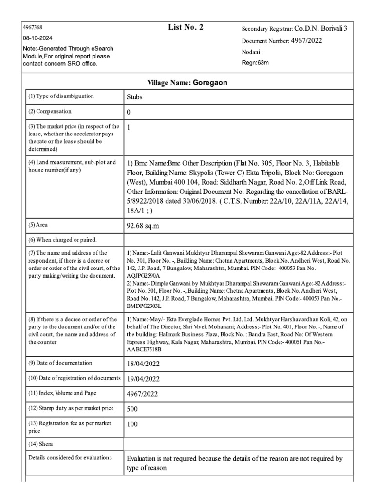 Ekta Tripolis Buyer | PDF