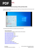 Microsoft Word Essay Formatting Guide | PDF | Paragraph | Microsoft Word