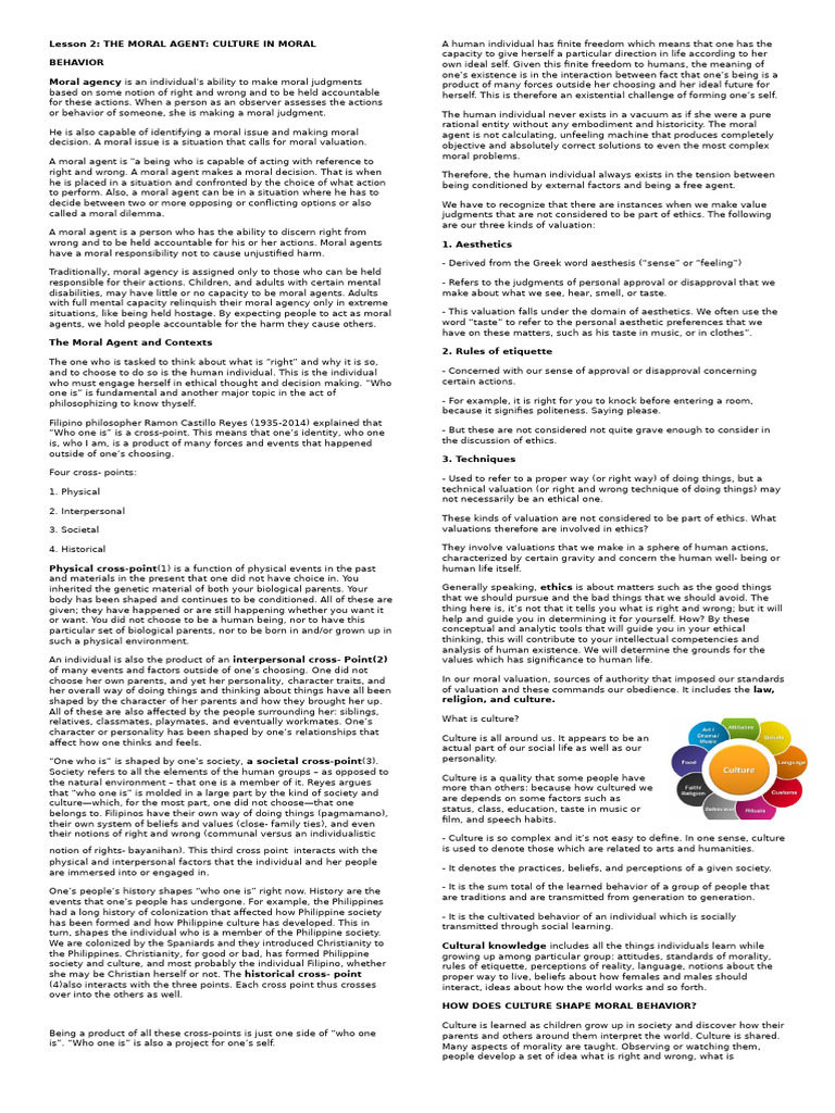 Lesson 2 ETHICS | PDF | Morality | Relativism