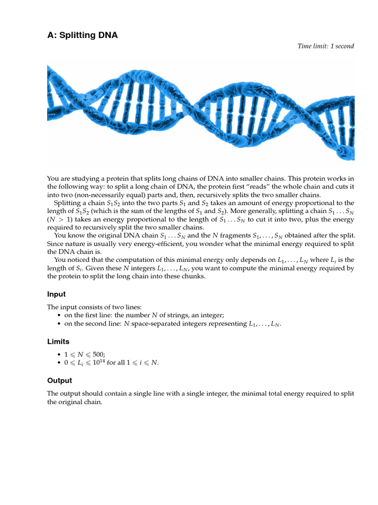 Minimal Energy for DNA Splitting | PDF