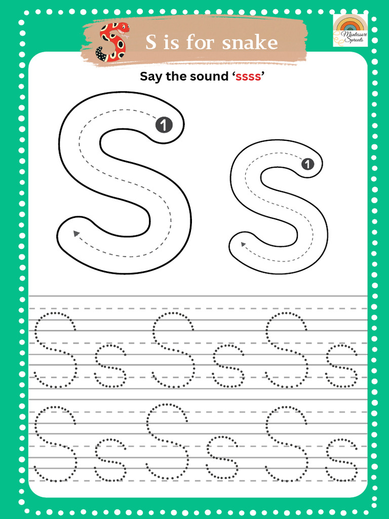 S Is For Snake: Say The Sound ' | PDF