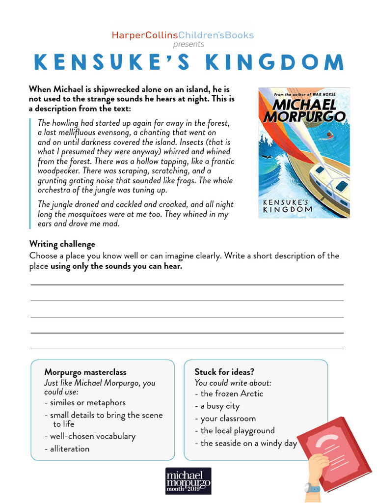 Kensuke Writing Challenge Sheet | PDF