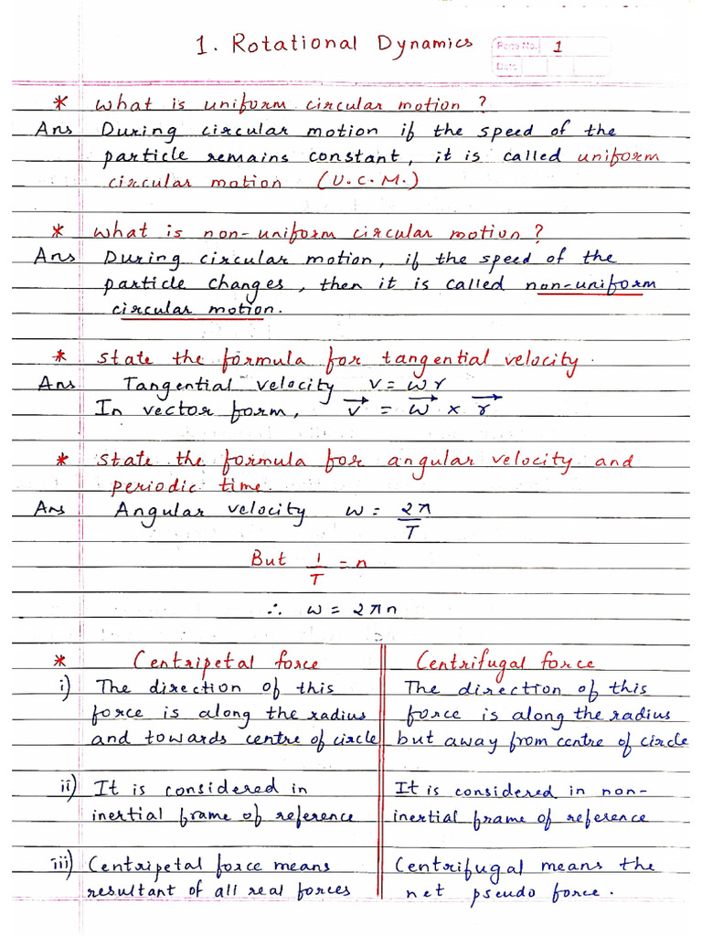 Rotational Dynamics | PDF