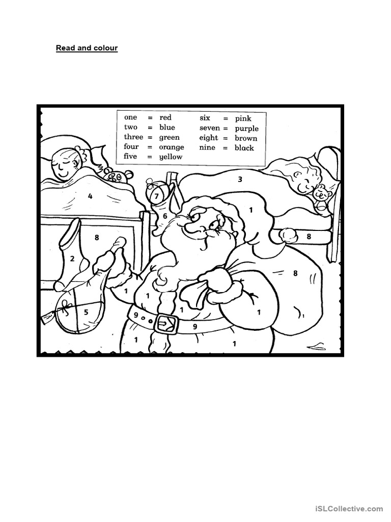 Read and Color Activity for Kids | PDF | Foreign Language Studies