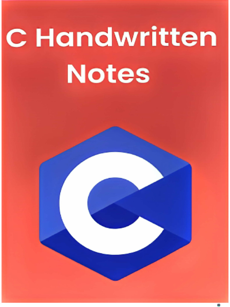 C Complete Notes | PDF