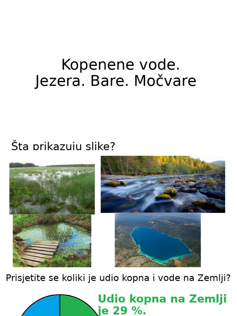 Kopnene Vode Jezera I Močvare | PDF