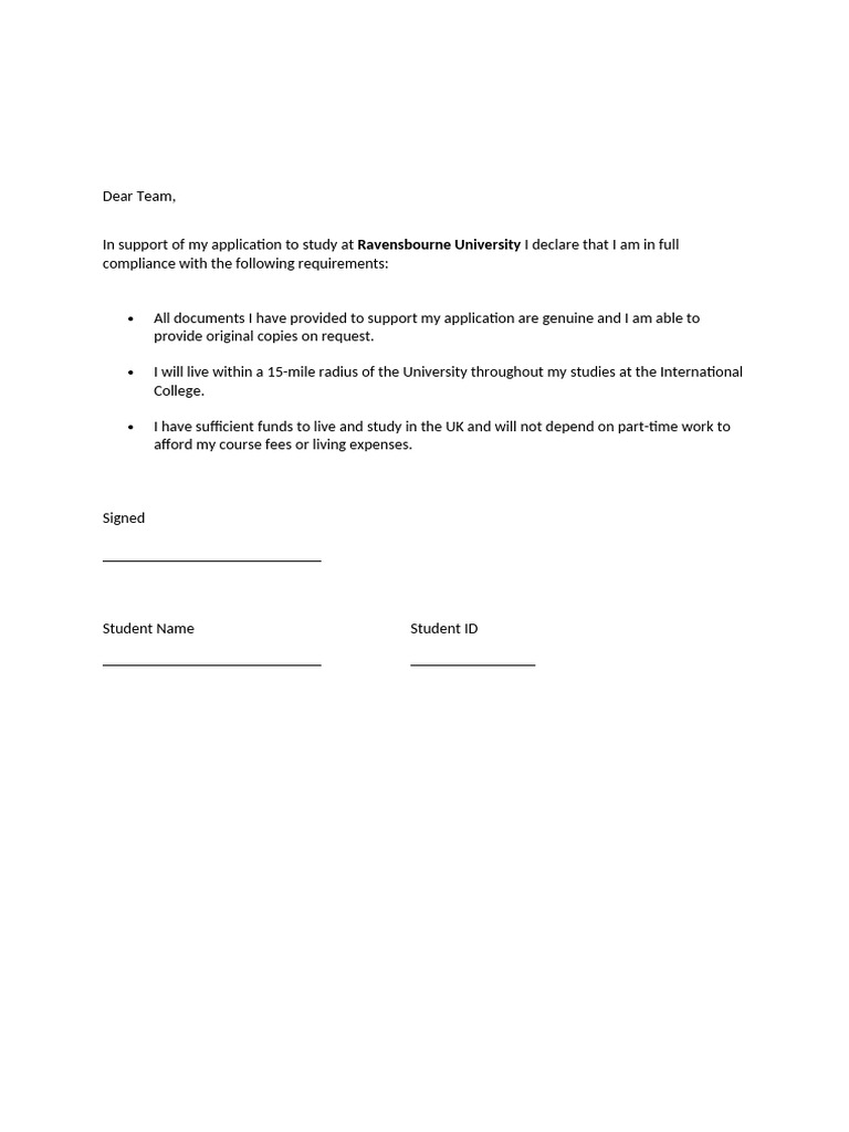 Declaration Form 1 | PDF