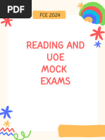 FCE Practice Test 4 Answer Key | PDF