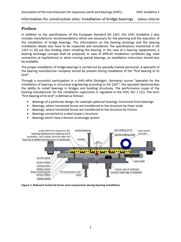 Installation Guidelines for Bridge Bearings | PDF | Bearing (Mechanical ...