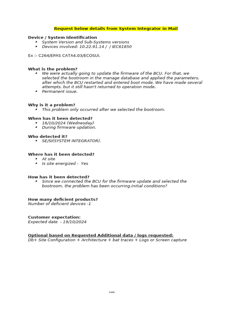 BFO CASE TEMPLATE | PDF