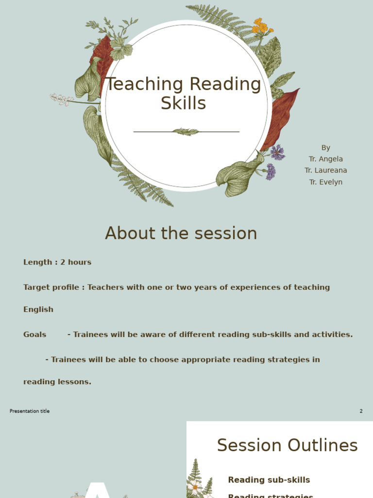 Teaching Reading Skills | PDF | Speed Reading | Proofreading