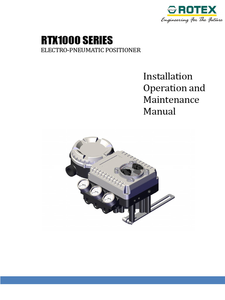 ROTEX Electro Pneumatic Positioner 1000R L | PDF | Valve | Actuator