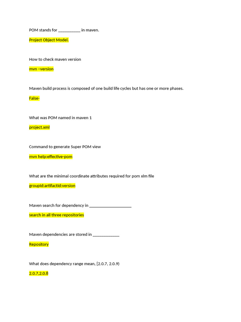 Maven | PDF | Software Development | Computer Programming