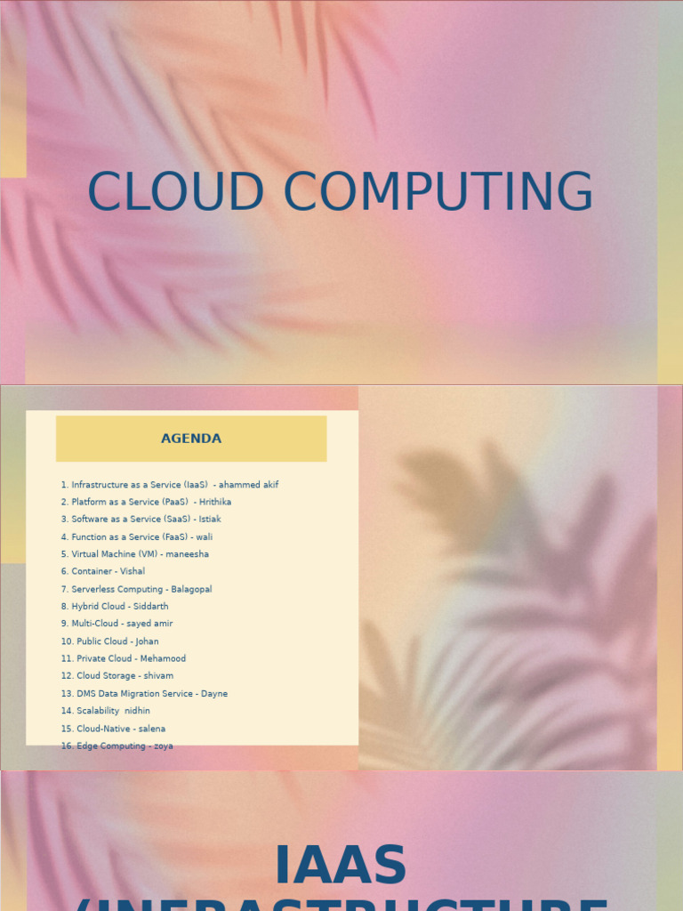 cloud computing GLOSSARY - PPT (not daily) | PDF | Cloud Computing | Software As A Service